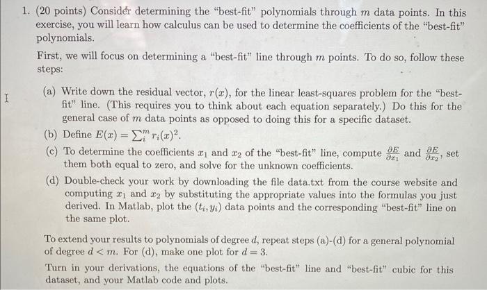 Please read through the questions and provide matlab | Chegg.com