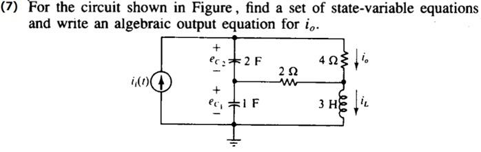 Solved For the circuit shown in Figure, find a set of | Chegg.com