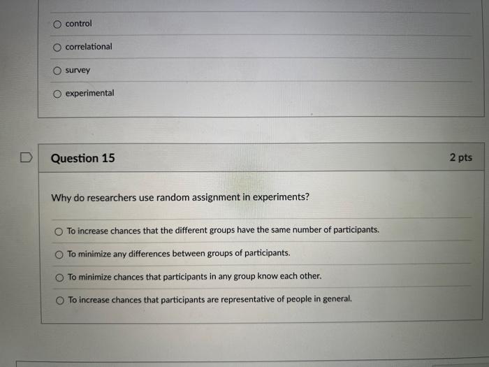 Solved Participants who receive a placebo are in the group. | Chegg.com