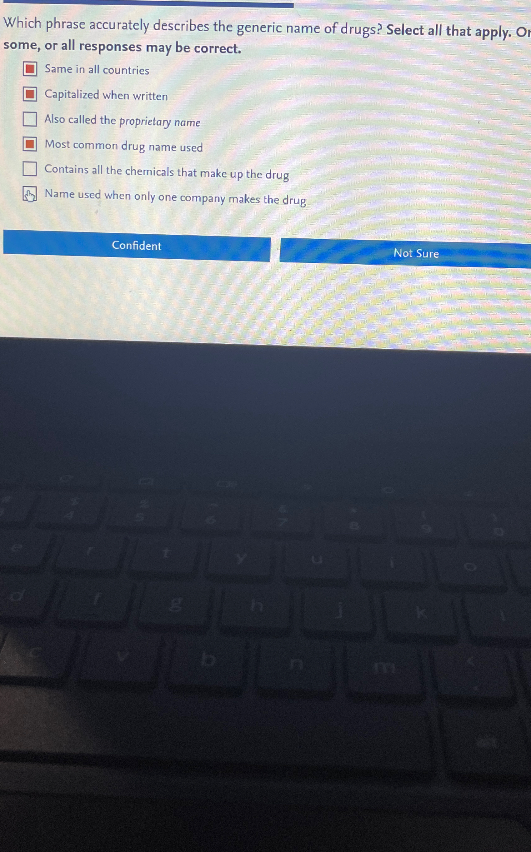 Solved Which phrase accurately describes the generic name of | Chegg.com