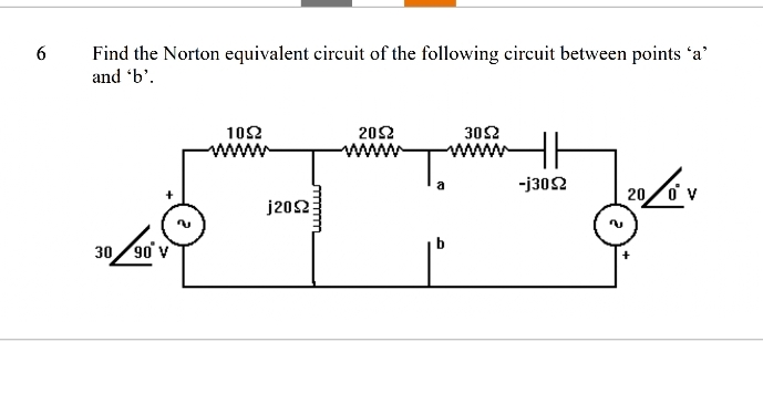 Solved Find the Norton's equivalent circuit of the following | Chegg.com
