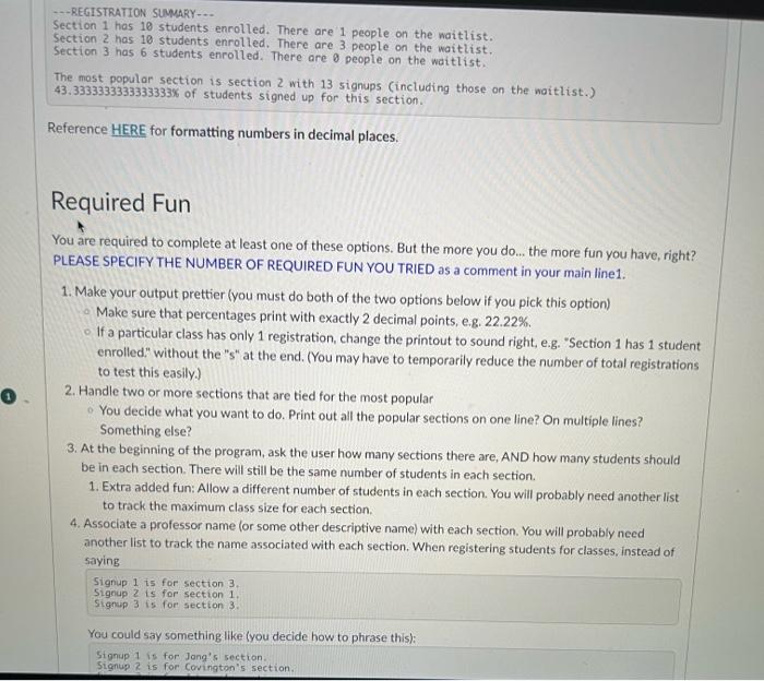Solved Instructions Write a program that manages | Chegg.com