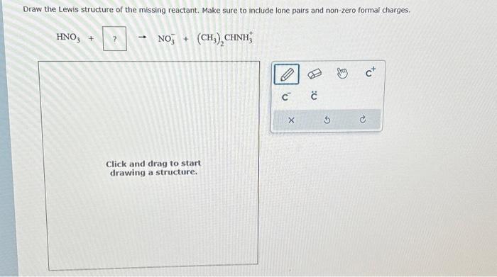 Solved Draw the Lewis structure of the missing reactant. | Chegg.com