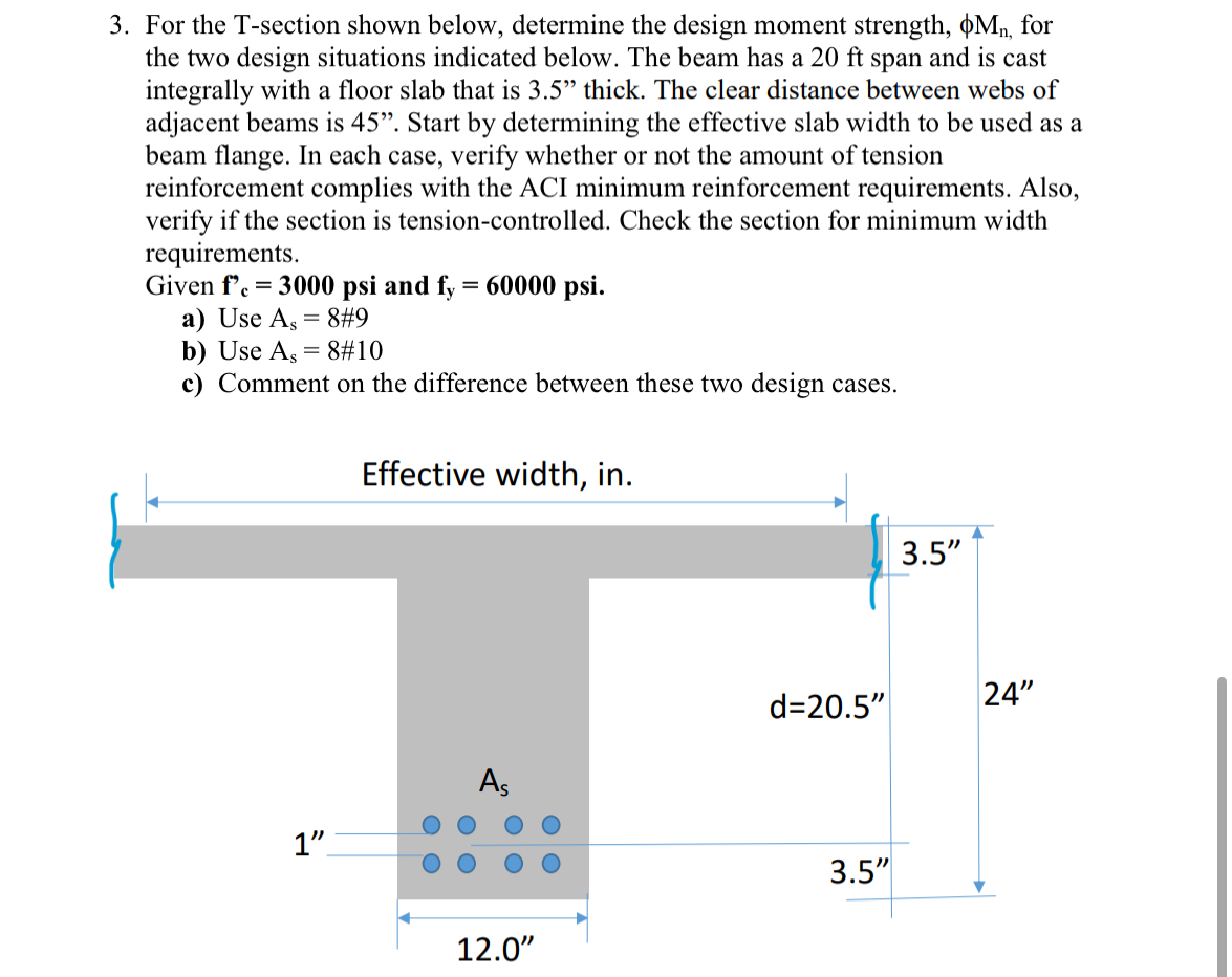 Solved For the T-section shown below, determine the design | Chegg.com