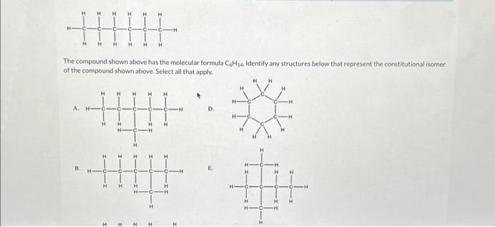Solved The compound shown above has the molecular formula | Chegg.com