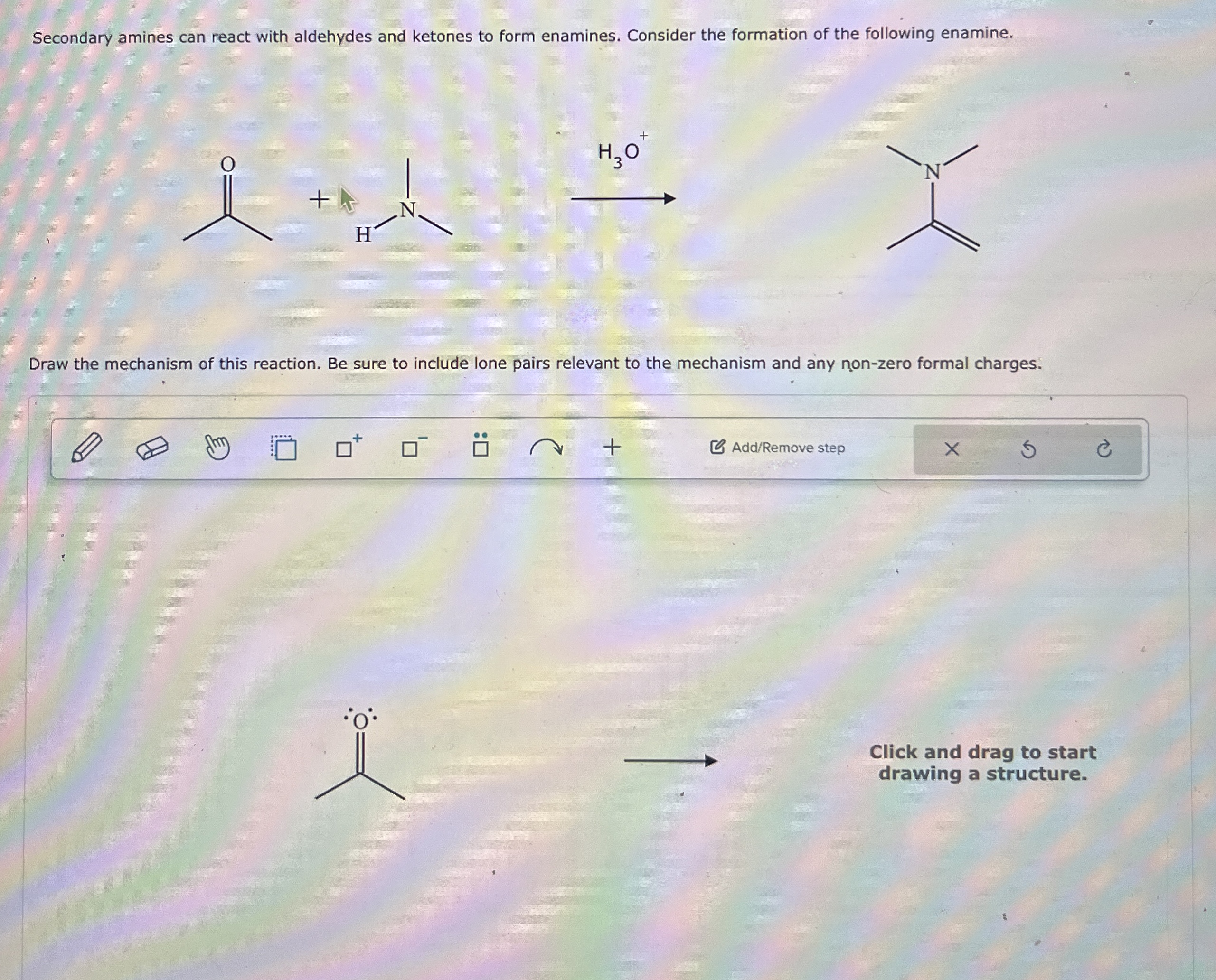 Solved Secondary amines can react with aldehydes and ketones | Chegg.com