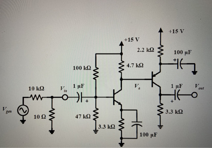 Calculate input resistance, output resistance, gain, | Chegg.com