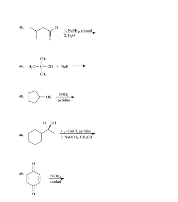 Solved Give the major organic products) ﻿of the following | Chegg.com