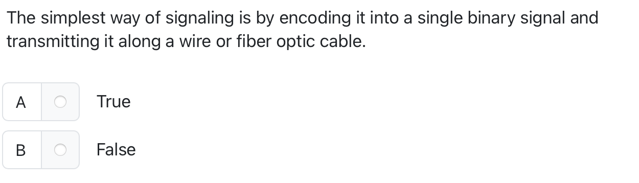 Solved The simplest way of signaling is by encoding it into | Chegg.com