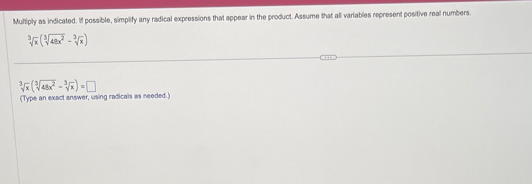 Solved Multiply as indicated. If possible, simplify any | Chegg.com