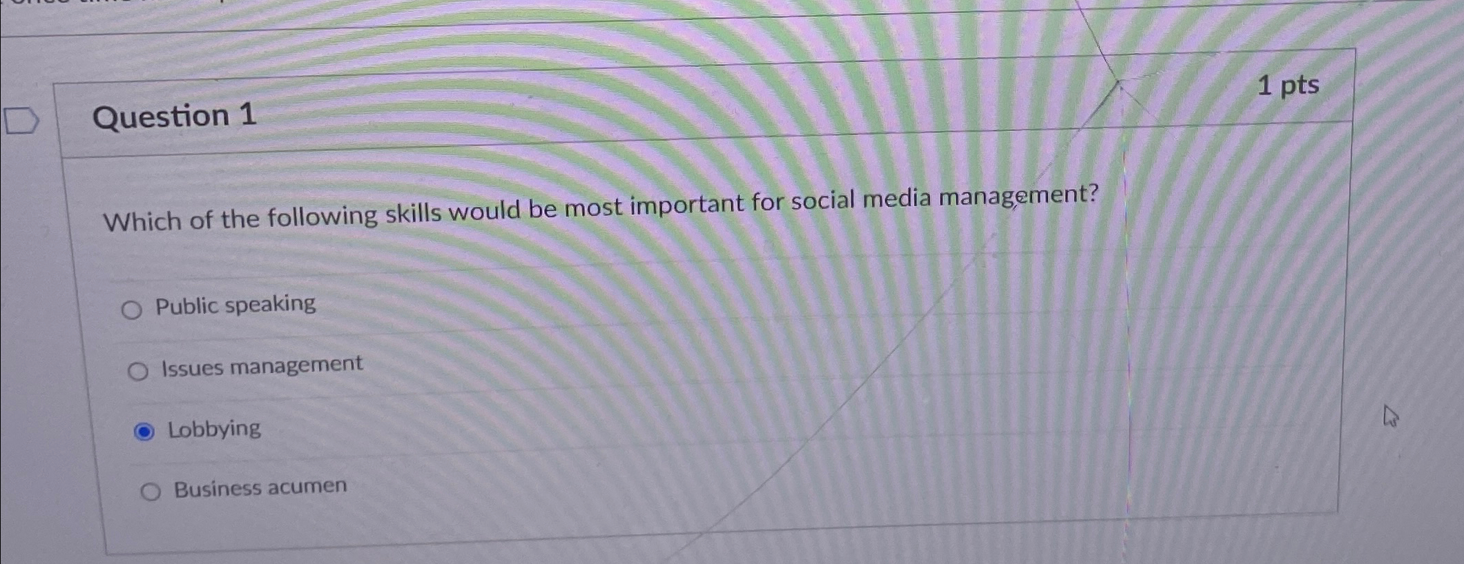 Solved Question 11 ptsWhich of the following skills would | Chegg.com Solved Question 11 ptsWhich of the following skills would | Chegg.com