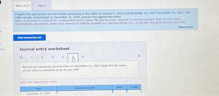 Solved Prepare the appropriate journal entries pertaining to | Chegg.com