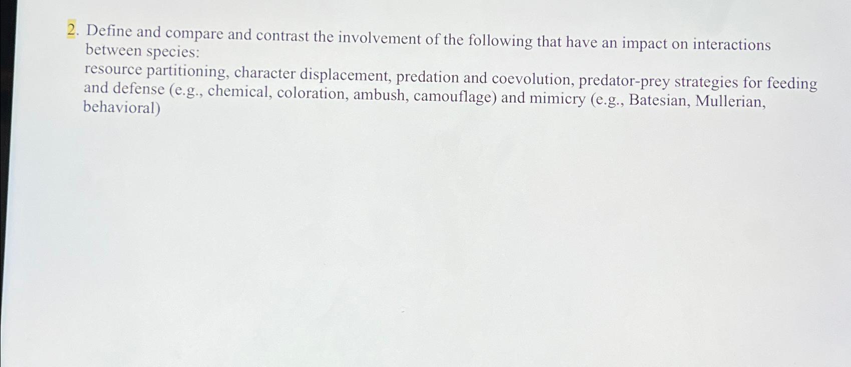 Solved Define and compare and contrast the involvement of | Chegg.com