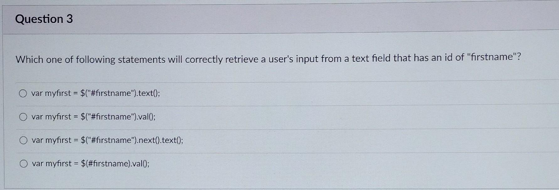 Solved Which of the following is a correct way to create an | Chegg.com