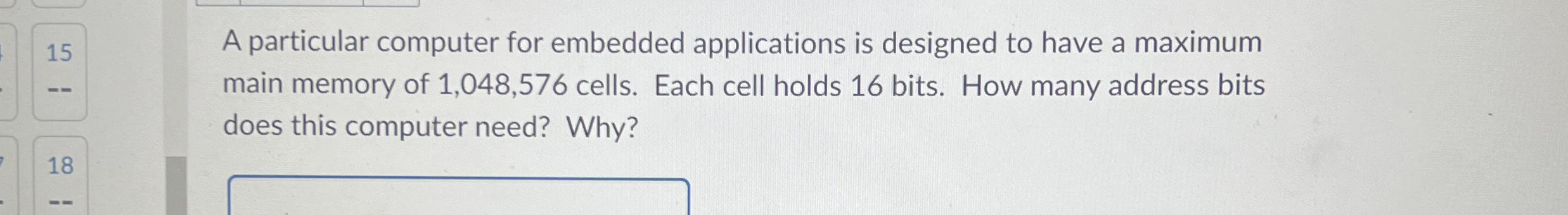Solved 15A particular computer for embedded applications is | Chegg.com