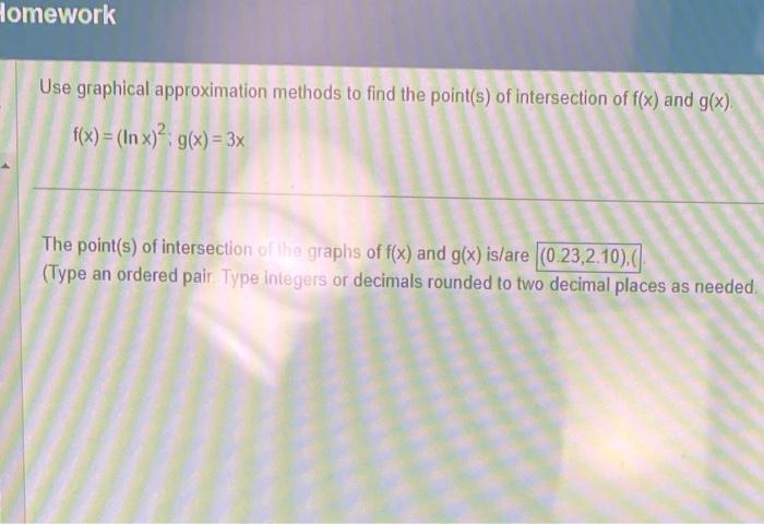 Solved Use graphical approximation methods to find the | Chegg.com