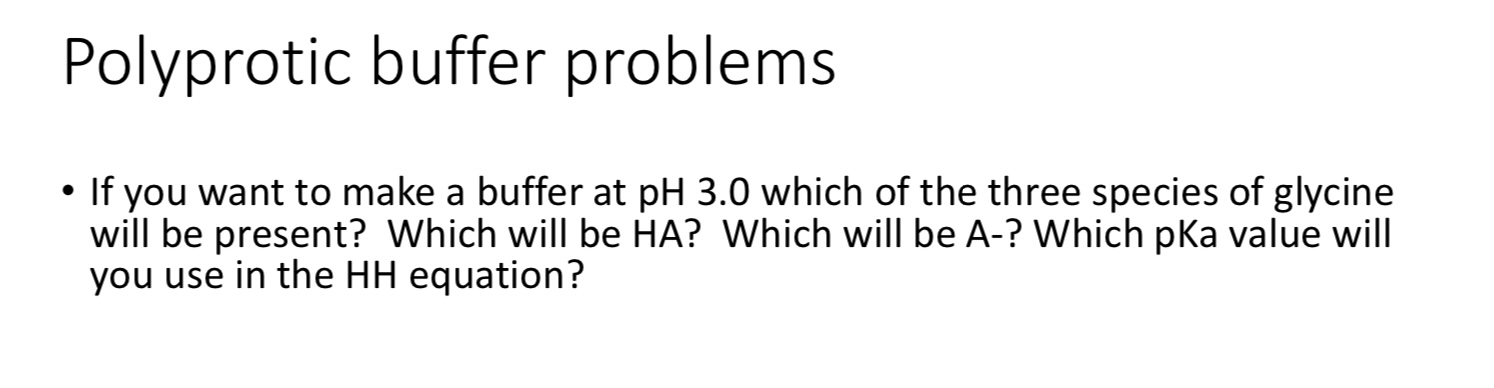 Solved Polyprotic buffer problemsIf you want to make a | Chegg.com