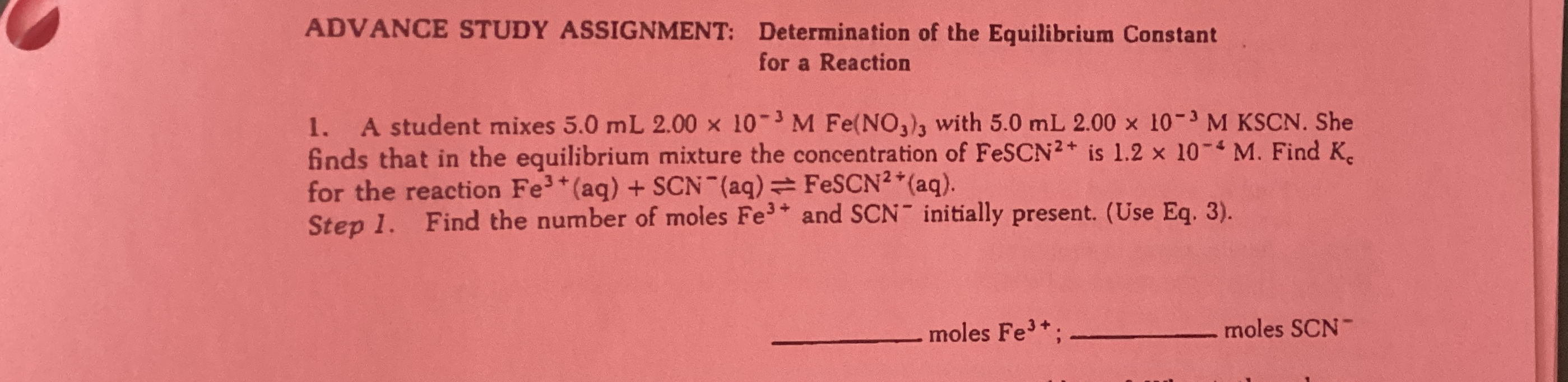 Solved ADVANCE STUDY ASSIGNMENT: Determination of the | Chegg.com