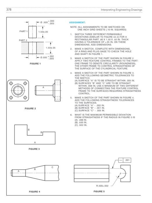 Question #1 A-108 interpreting engineering drawings | Chegg.com