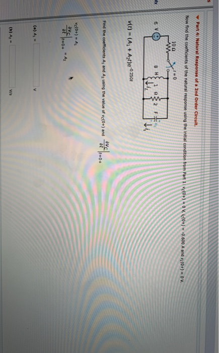 Solved Problem 9.5-2 (Multistep) Part 1: Initial conditions. | Chegg.com