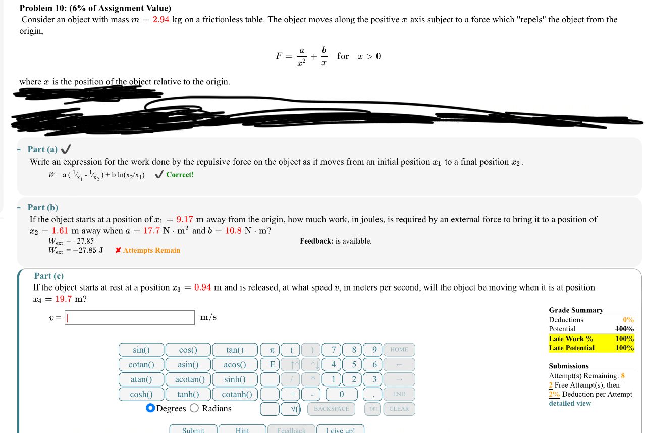 Solved Problem 10: (6% ﻿of Assignment Value)Consider an | Chegg.com