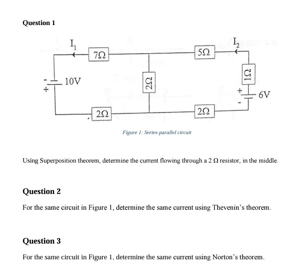 Solved Question 1Figure 1: Series-parallel circuitUsing | Chegg.com
