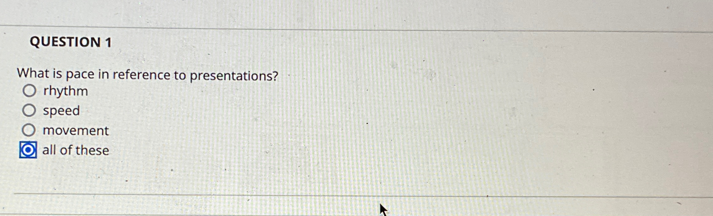 Solved QUESTION 1What is pace in reference to | Chegg.com