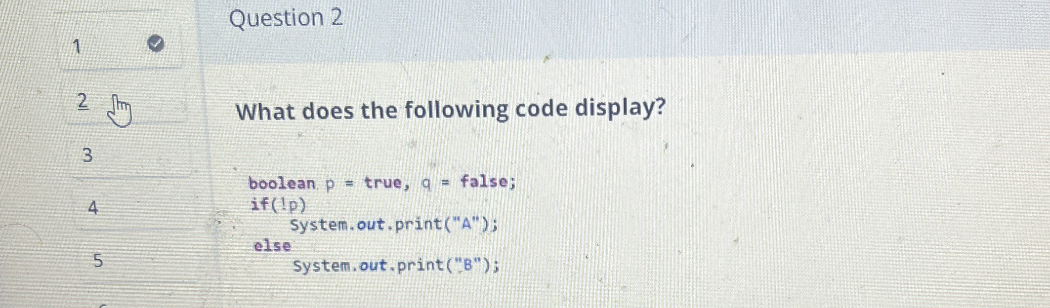 Solved Question 21222πWhat does the following code | Chegg.com