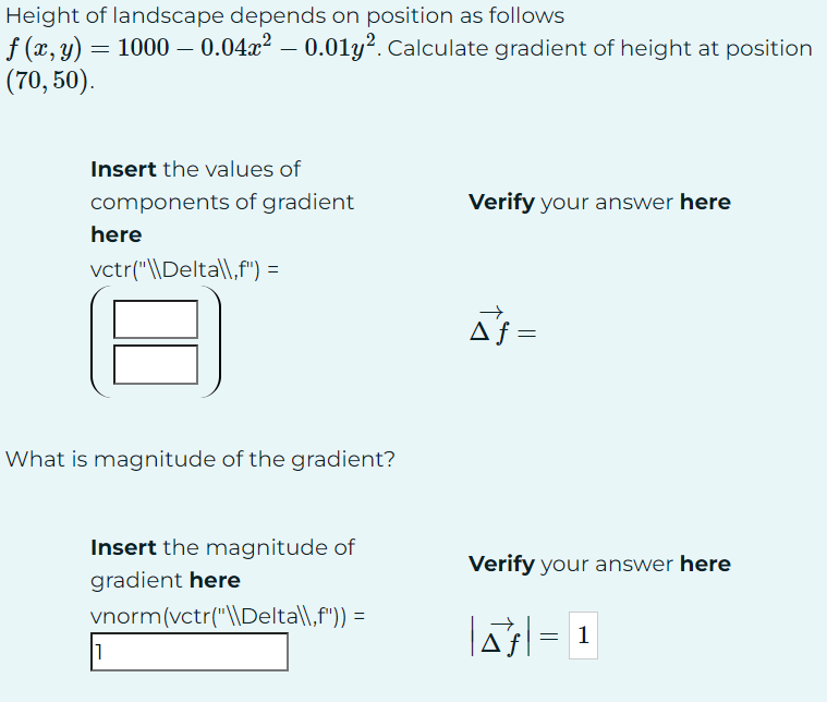 Solved Height of landscape depends on position as | Chegg.com
