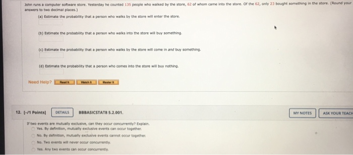 Solved [0/1 Points] DETAILS PREVIOUS ANSWERS BBBASICSTAT8 | Chegg.com