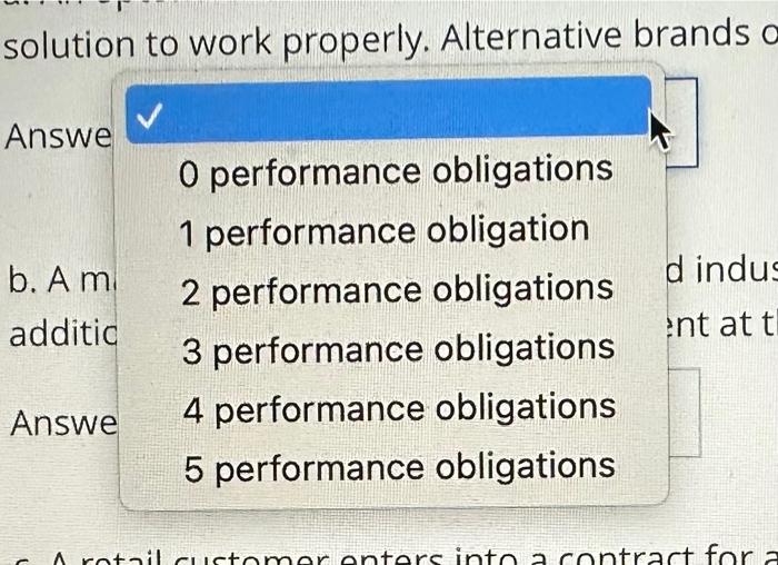 Solved Identification of Separate Rerformance Obligation(s) | Chegg.com