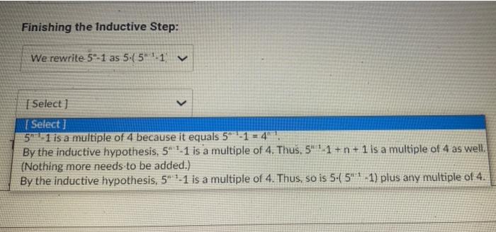 Solved 5 pts Question 19 Assemble an inductive proof to show | Chegg.com