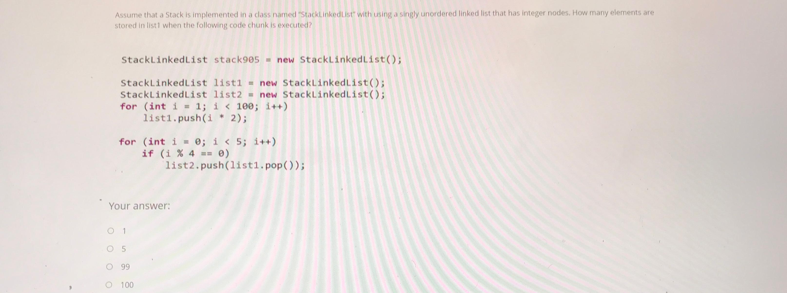 stored in list 1 ﻿when the following code chunk is | Chegg.com