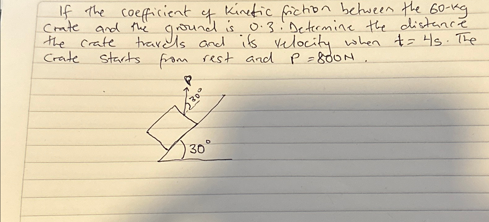 Solved If the coefficient of kinetic friction between the | Chegg.com