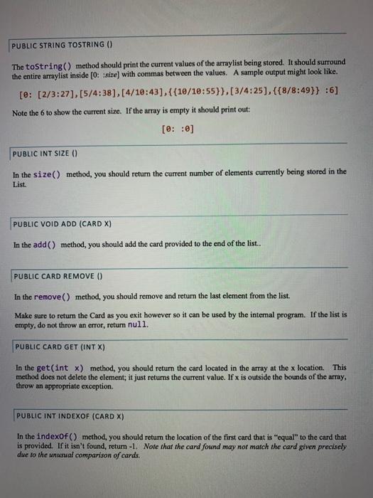 Solved CS145 - PROGRAMMING ASSIGNMENT #5 PART B CARD LINKED | Chegg.com