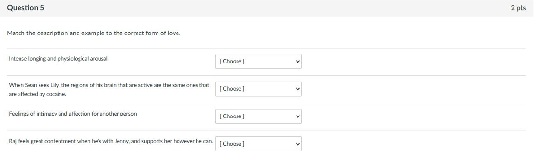 Solved Question 5Match the description and example to the | Chegg.com