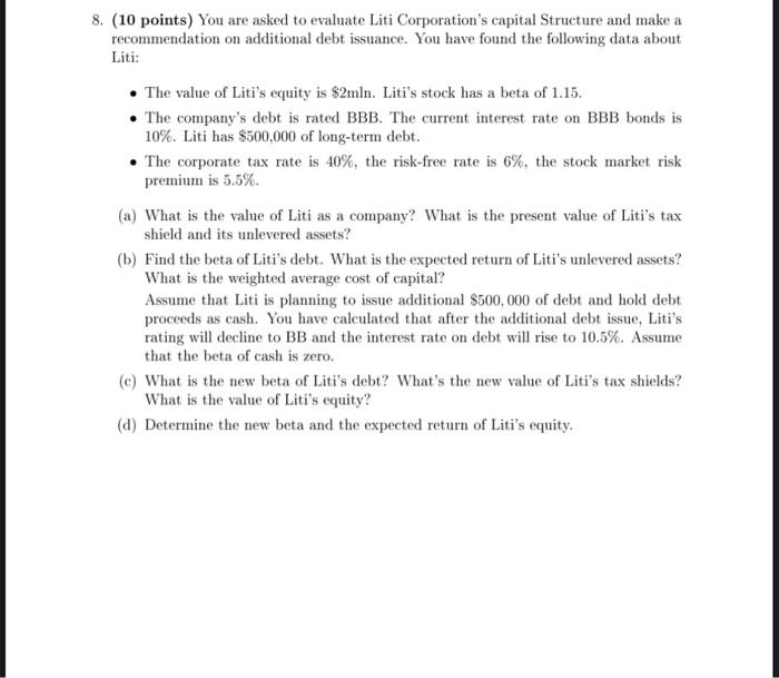 Solved please solve all parts a b c d and take clear photo | Chegg.com