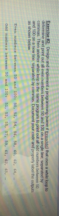 Solved Exercise #2: Design and implement a programming (name | Chegg.com