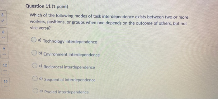 Solved Question 11 (1 point) Which of the following modes of | Chegg.com