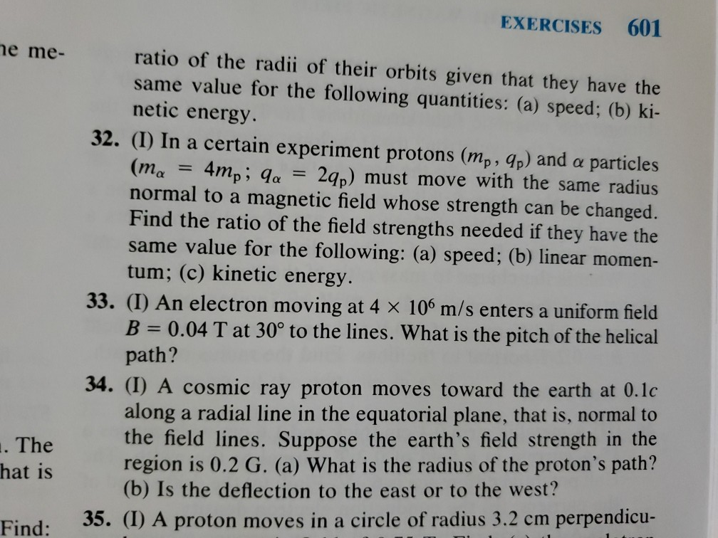 Solved EXERCISES 601 ne me- ratio of the radii of their | Chegg.com