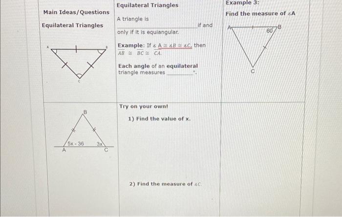 Solved Properties of Isosceles Triangles: Isosceles | Chegg.com