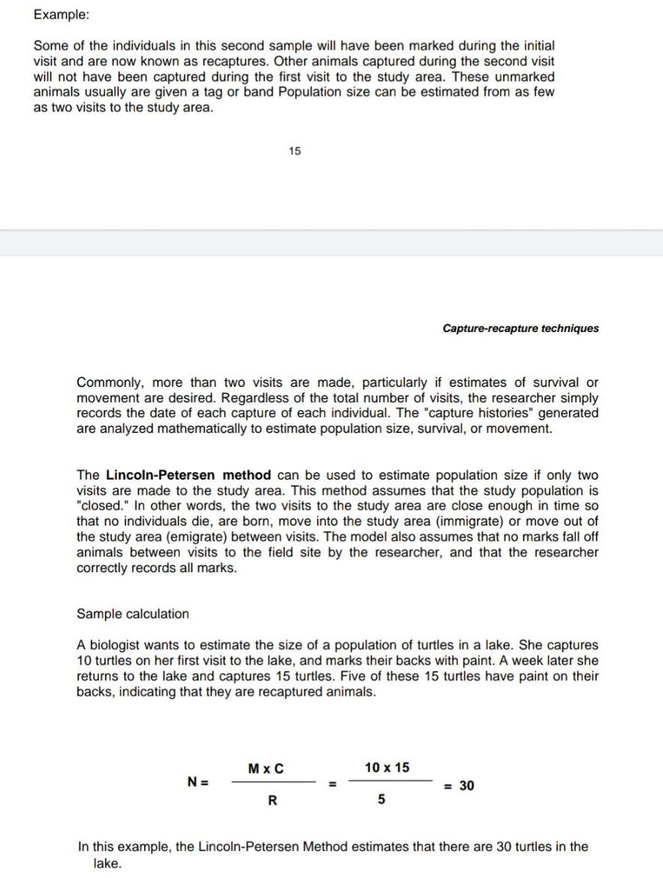 Solved Lab Exercise 3B: Indoor Capture-Mark-Recapture | Chegg.com