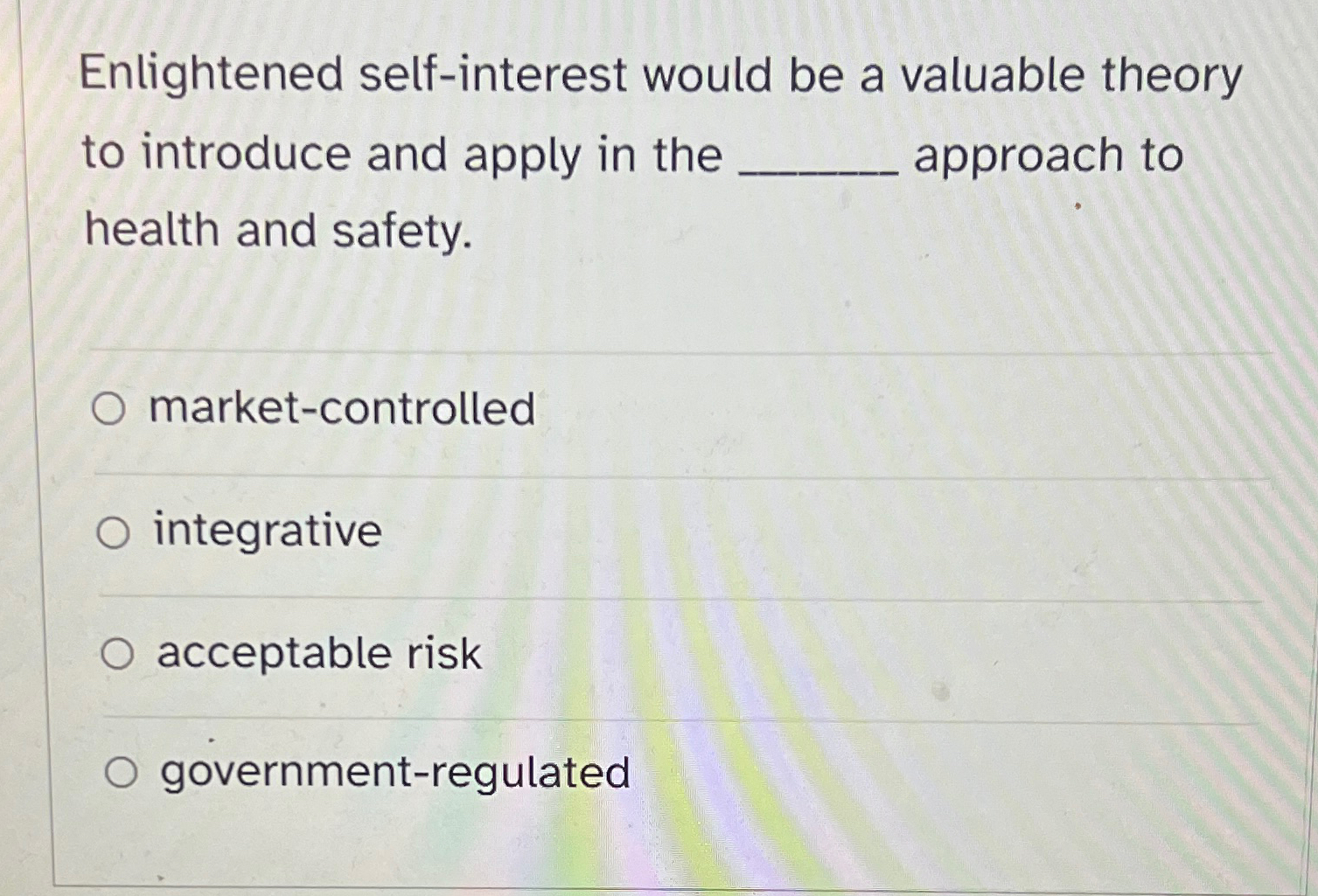 Solved Enlightened self-interest would be a valuable theory | Chegg.com
