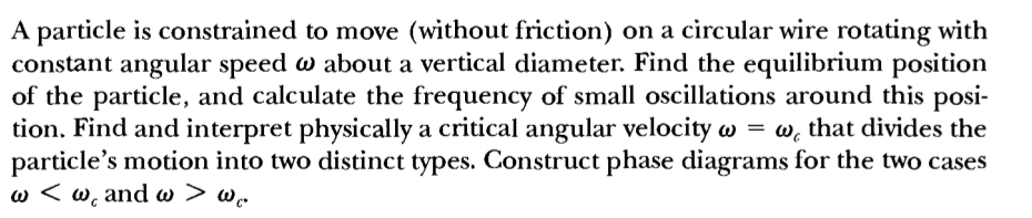 Solved A particle is constrained to move (without friction) | Chegg.com