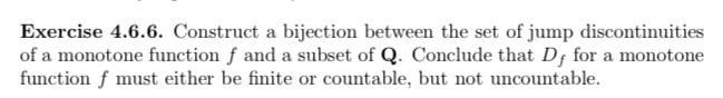 Solved Exercise 4.6.6. Construct a bijection between the set | Chegg.com