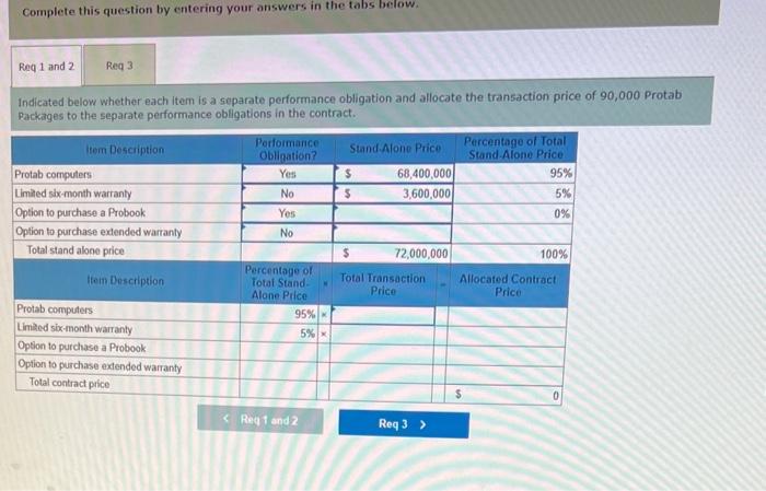 Solved Problem 6-2 (Algo) Performance obligations; | Chegg.com