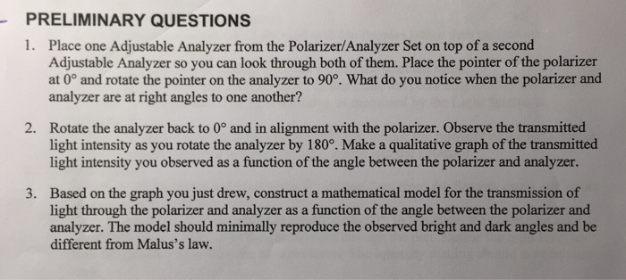 Solved PRELIMINARY QUESTIONS 1. Place one Adjustable | Chegg.com