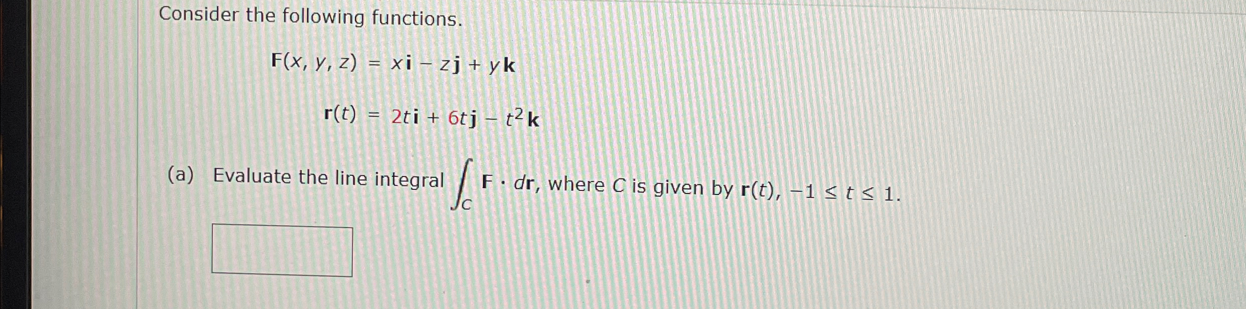 Solved Consider the following | Chegg.com