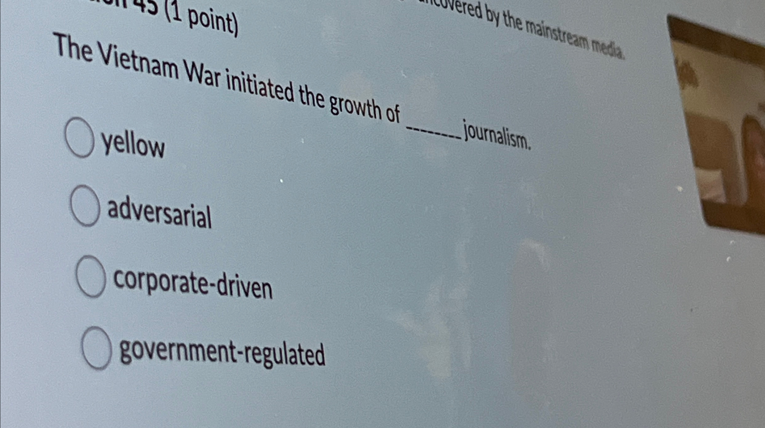 Solved The Vietnam War initiated the growth ofyellow q, | Chegg.com