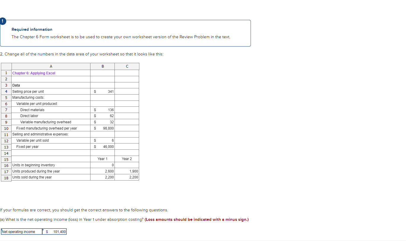 Solved Required informationThe Chapter 6 ﻿Form worksheet is | Chegg.com
